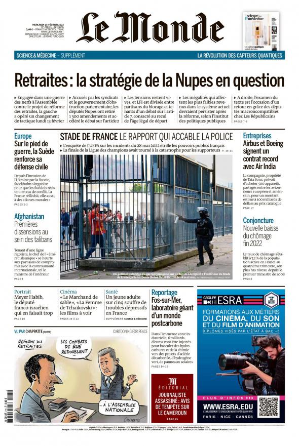 Pour aller directement sur le journal Le Monde en ligne